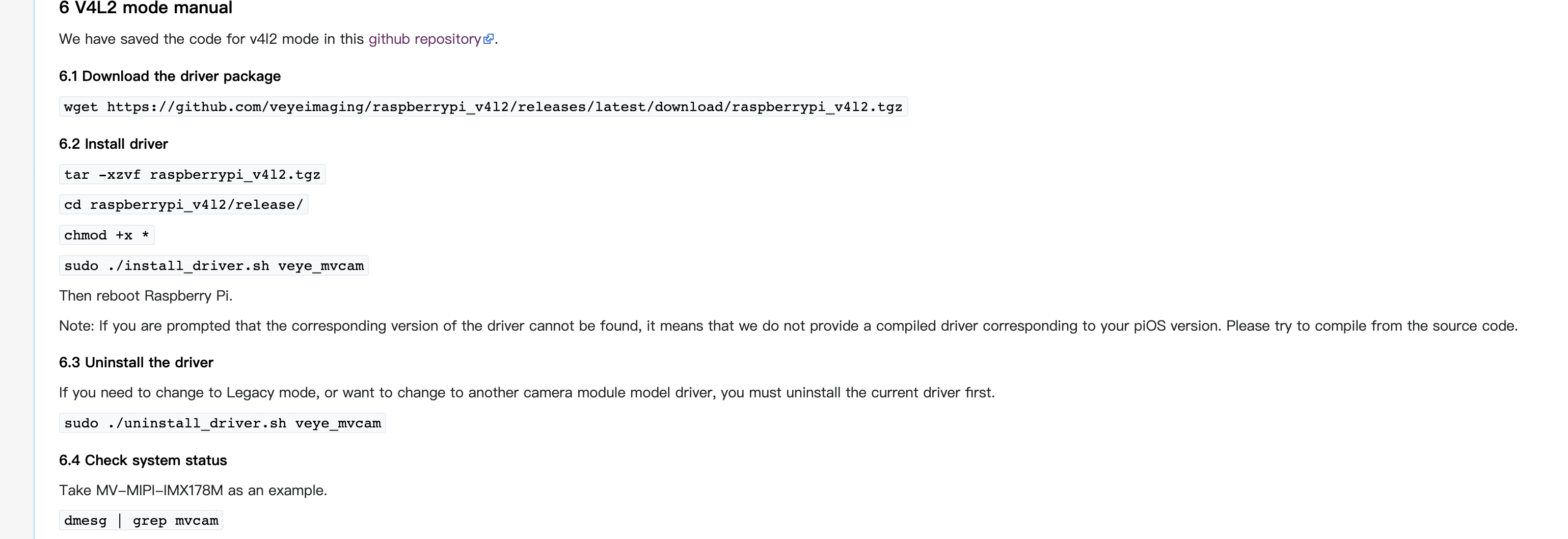 Veyemvcam Disagrees About Version Of Symbol Modulelayout Veye Camera Community